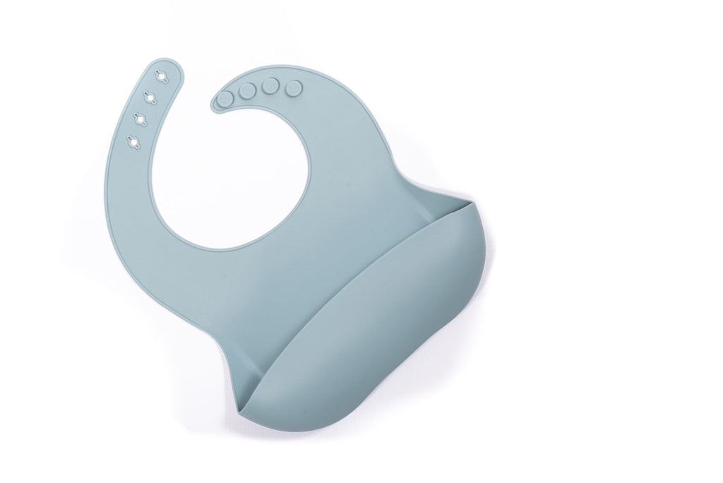 Silicone Bucket Bib - Denim – Baby Couture