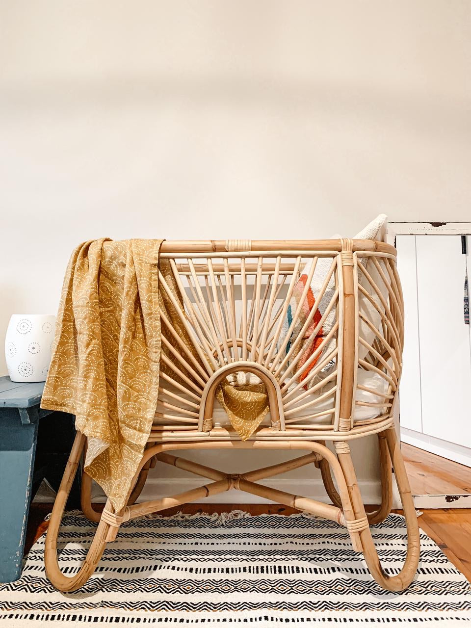 Sunrise Rattan Crib – Baby Couture